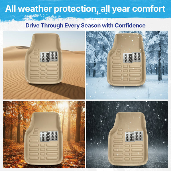 Buy KINGSWAY All Weather 3D Mats for Bolero Neo 4 pcs in Beige Online ...