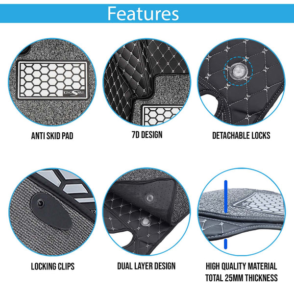 Buy Black color Magnite Car Mats 7D for 2020 Onwards All Model – Motorhunk