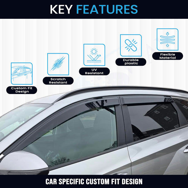 Buy 4 Pcs Car Wind Deflectors for XEV 9E 2025 Onwards | Motorhunk