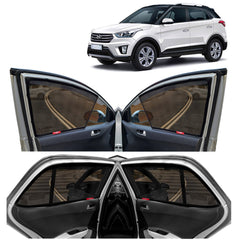 Creta Half Cut Magnetic Car Sun Shade 4 Pcs for 2015 to 2017 Motorhunk