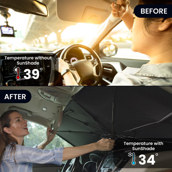 Buy Car Windshield Umbrella Curtain Sun Shades for All Cars – Motorhunk