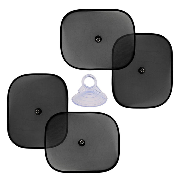 Buy Universal Car Window Curtain Sticky Sun Shades for All Cars-Black ...